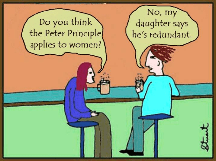 “The Peter Principle” – Cartoons by Jed Stuart